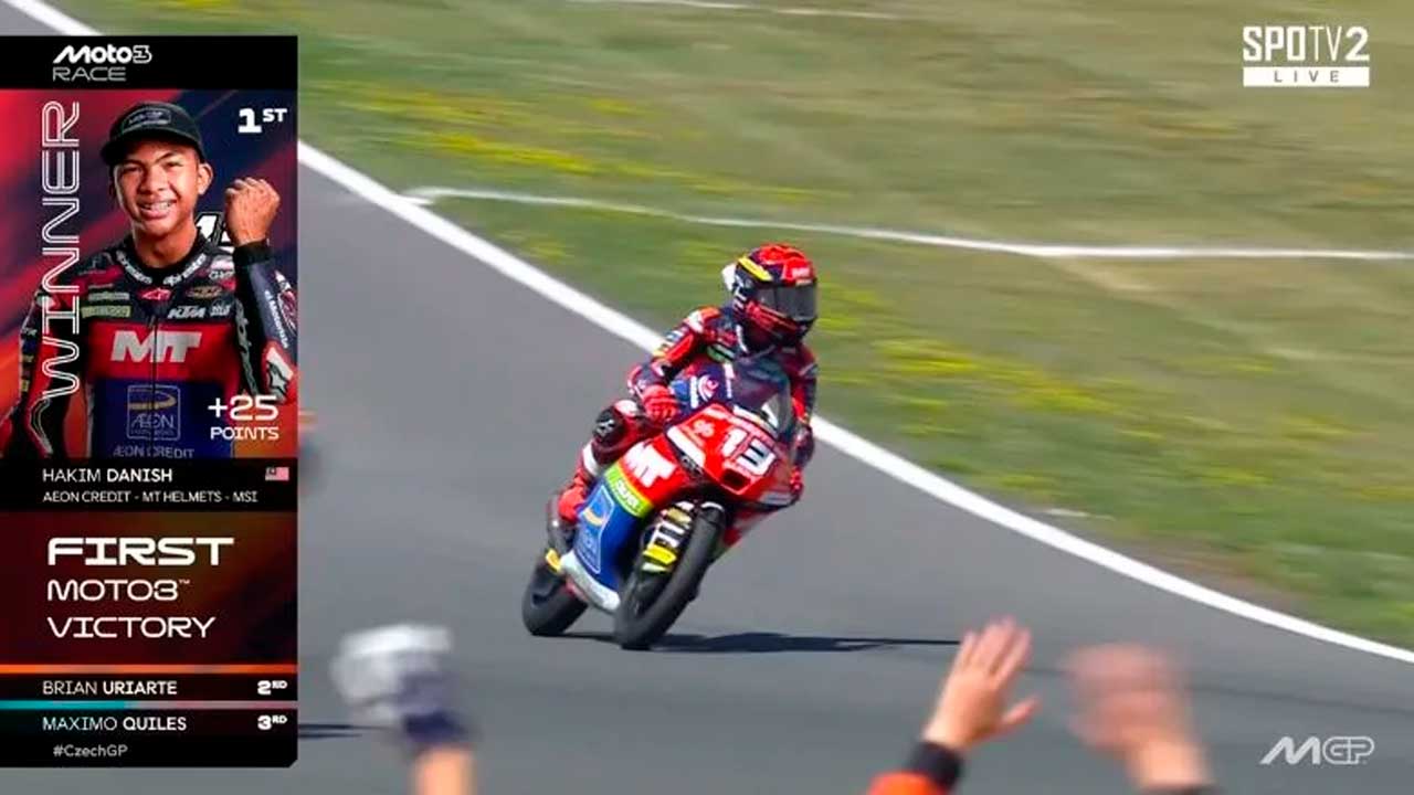 Moto3: Hakim Danish juara GP Czechia | Awani